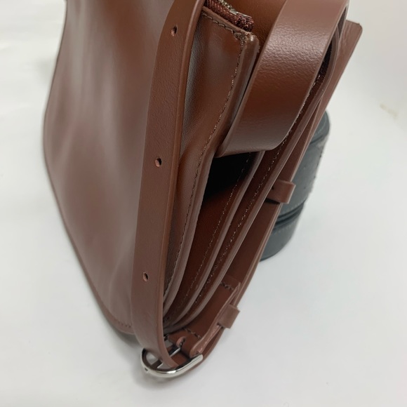 COS | Bags | Cos Womens Brown Small Leather Shoulder Bag New | Poshmark